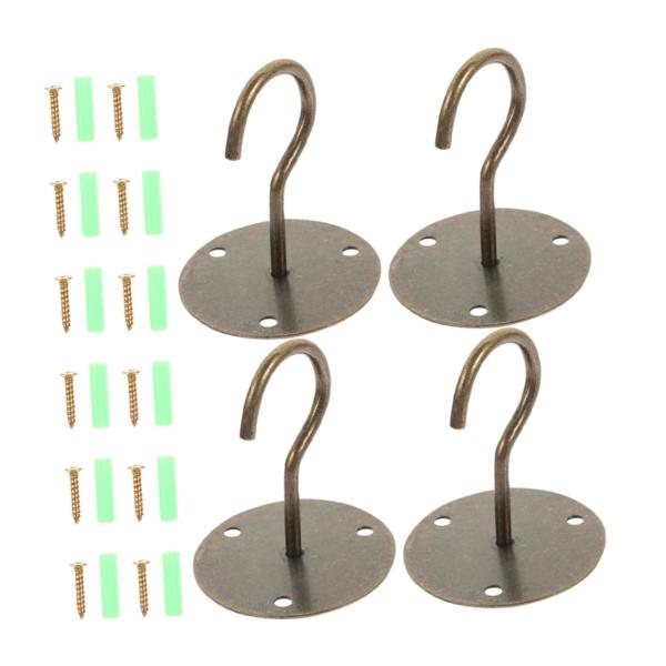 商品名:  BESTonZON 1Set Heavy Duty Wall Mounted Ceiling Hooks Antique Plant Hangers for Flower Pots Bird Feeders Lanterns a...