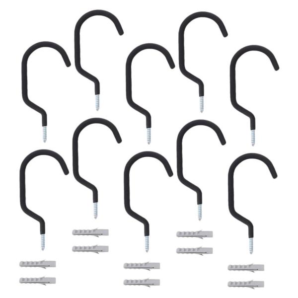商品名:  PRETYZOOM 10Pcs Wall Mounted Bicycle Hooks for Garage Storage Bike Wall Hanger for Home and Garden Organization Sp...