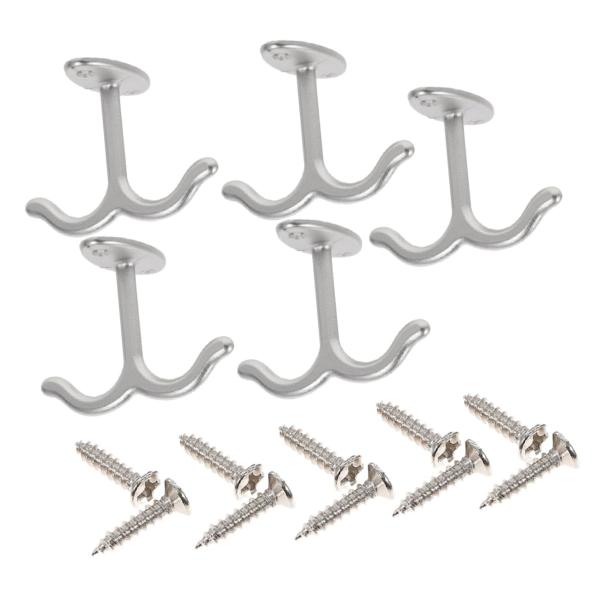 商品名:  DECHOUS 1Set Zinc Alloy Double Prong Clothes Hook Multi Function Ceiling Hooks for Hats Coats Towels and Bags Easy...