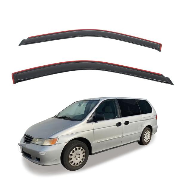 商品名:  MODILOVER in Channel Window Visor Deflectors, Compatible with 1999-2004 Honda Odyssey, Acrylic Smoke/Tinted Slim S...