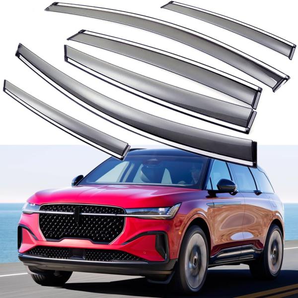 商品名:  SHIBIDEBAOHUA Wind Deflectors Rain Guards Compatible with Lincoln Nautilus 2024 2025, Sun Shield Window Visors, Ta...