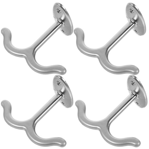 商品名:  VOSAREA 4Pcs Zinc Alloy Ceiling Hooks Retro Double Prong Hat and Coat Hooks for Bedroom Bathroom Living Room and C...