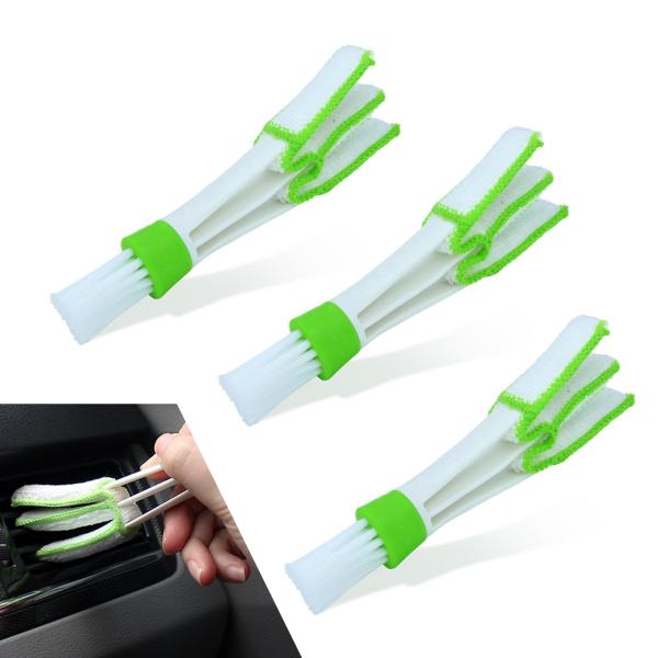 商品名: Titgo ミニダスター 3個セット 車用エアベント用 3アームブラインドダスター 自動車用エアコンクリーナーとブラシ ウィンドウブラインド、キーボード、エアコン通気口、ファン用クリーニングツール(グリーン) Titgoes Se...
