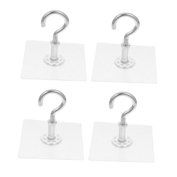 商品名:  UKCOCO 4pcs Heavy Duty No Drill Ceiling Hooks Self Adhesive Sticky Hangers for Smooth Surfaces Like Tiles Glass Me...