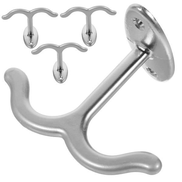 商品名:  VICASKY 4 Pcs Zinc Alloy Double Hooks Ceiling Mount Coat Hanging Hook Vintage Style Multi Functional Wall Hanger f...