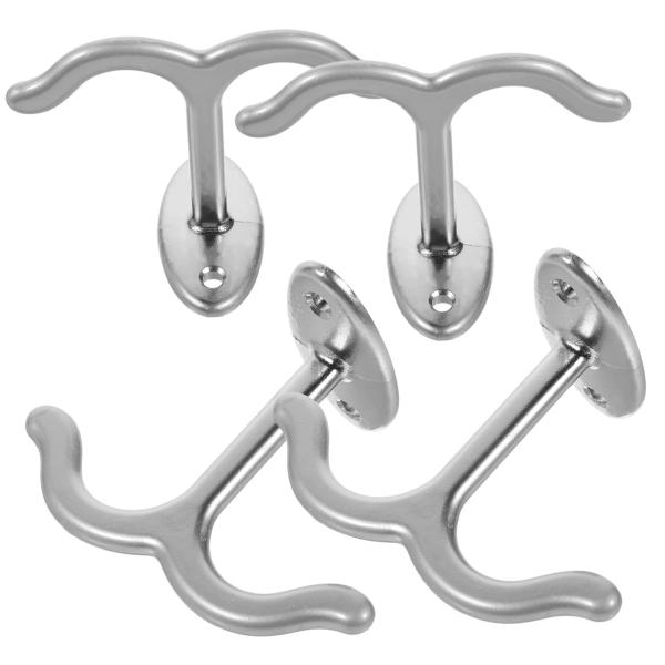 商品名:  Ipetboom 4 Pcs Zinc Alloy Double Ceiling Hooks Vintage Style Multi Functional Hanging Hooks for Closet Bathroom Ki...