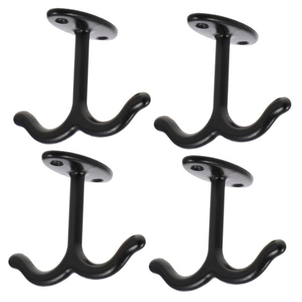 商品名:  Cabilock 4 Pcs Zinc Alloy Double Prong Hooks Retro Ceiling Mount Clothes and Hat Hangers Sturdy Lightweight Wall H...