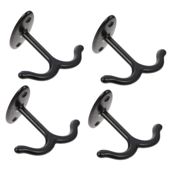 商品名:  INOOMP 4 Pcs Zinc Alloy Two Prong Hooks for Ceiling and Wall Key Holder and Clothes Hanger Easy Install Storage fo...