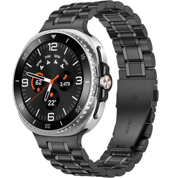 商品名:  Metal Band Compatible with Samsung Galaxy Watch 8 40mm/44mm/Classic 46mm 2025,No Gap Business Stainless Steel Stra...