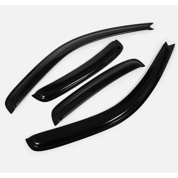 商品名:  Rain Guards Window Visors for 2000-2006 Toyota Tundra Extended Cab,4PCS Tape On External Out-Channel Vent Deflecto...
