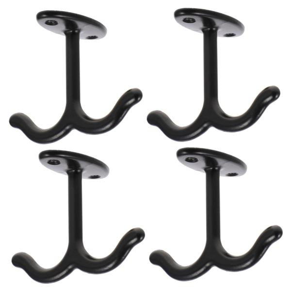 商品名:  TOBBOMEY 4 Pcs Zinc Alloy Double Prong Ceiling Hooks for Clothes and Hats Sturdy Resistant Storage Hangers with De...