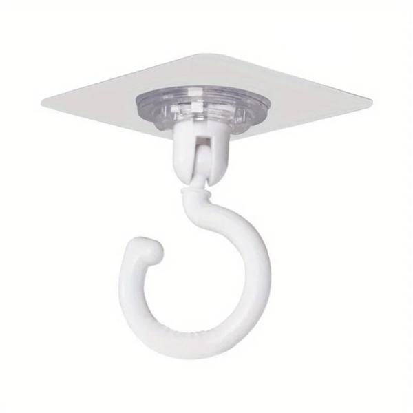 商品名:  Yingluno Adhesive Ceiling Hooks 30pcs 360-Degree Rotating Self-Adhesive Hooks No Drilling Required for Window Kitc...
