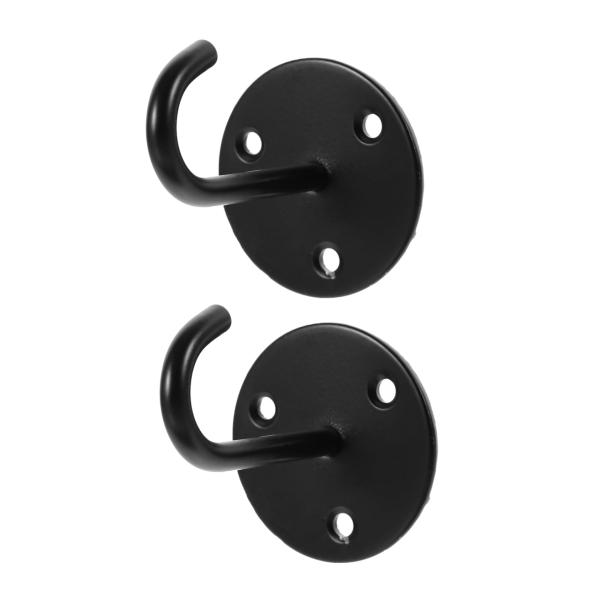 商品名:  Cabilock 2pcs Heavy Duty Black Ceiling Hooks Wall Fixing Mounts for Hanging Clothes Towels Flowerpots and Baskets ...