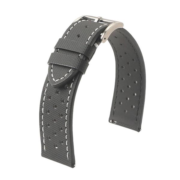 商品名:  HuanJ Premium Sailcloth Watch Strap 18mm 19mm 20mm 22mm Rally Racing Quick Release Perforated Breathable Sport Wat...