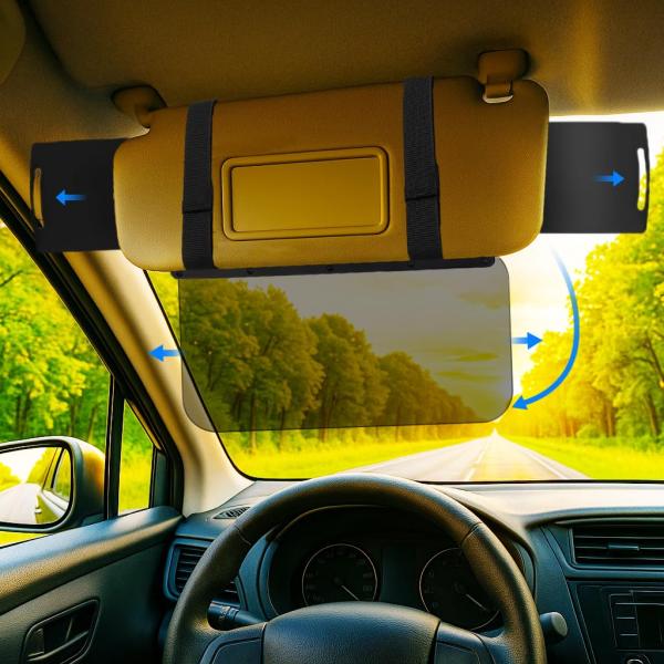 商品名:  VisorMate 2.0 by DrivenVision ? Car Visor Extender for Driver Side, Polarized Auto Sun Visor Extension with Side P...