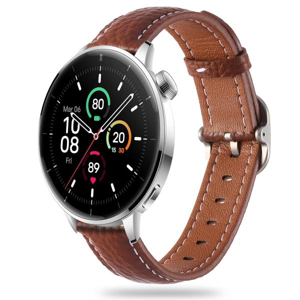 商品名:  LYSANDRA 18mm Genuine Leather Soft Strap Quick Release Wristband Compatible with OnePlus Watch 3 43mm 1.32 Inches ...