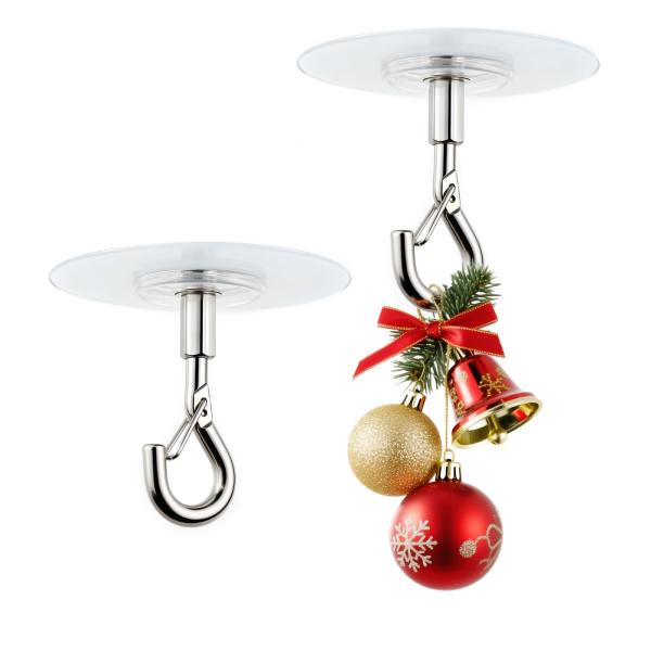 商品名:  Adhesive Ceiling Hooks, No Drill Multi-Surface Hooks for Wall &amp; Ceiling, Versatile for Wind Chimes, Plant Hang...