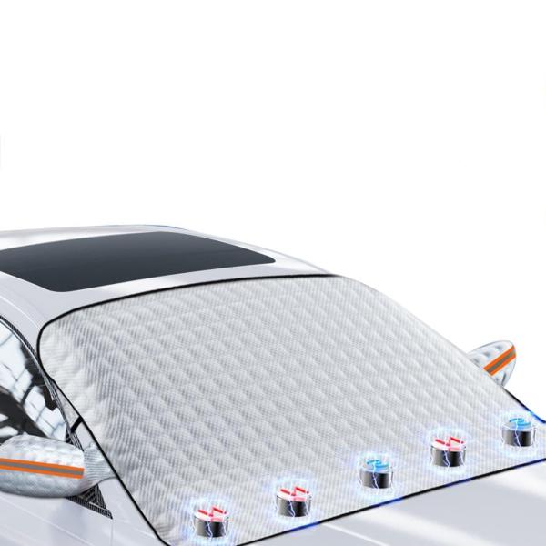 商品名:  Car Windshield Snow Ice Cover with Side Mirror and Elastic Hook, 5 Magnetic Automotive Windshield Snow Frost Cover...