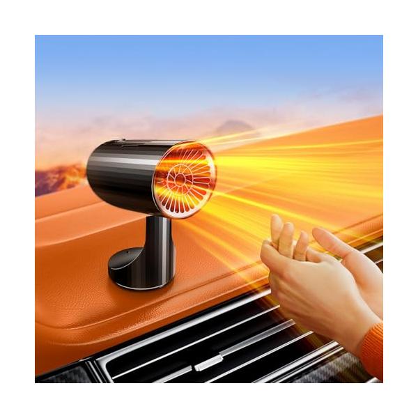 商品名: DICMKYカーヒーター、12Vポータブルヒータープラグイン暖房および冷却ファン、車用小型デフロスターフロントガラスウィンドウヒーター、カップホルダー高速加熱ウィンターデフォッガー霜取りアクセサリー トラックバンSUV用 DICM...