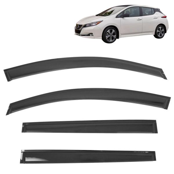 商品名:  FREEMOTOR802〓 Tape-on Side Window Visors Wind Deflectors Rain Sun Guards Vent Visors, Compatible with 2018-2025 Ni...