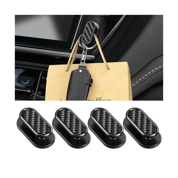 商品名:  Ywdiml 4PCS Car Mini Hooks, Multifunctional Self-Adhesive Vehicle Dashboard Backseat Hangers, Automotive Interior ...