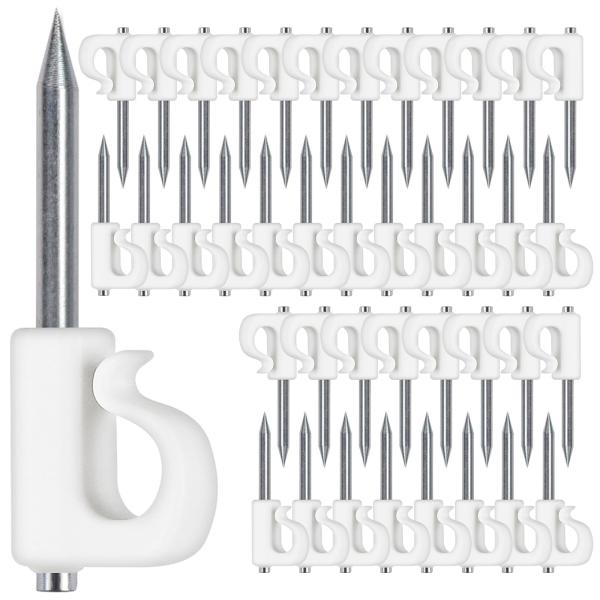 商品名: SELEWARE Qハンガー40個 ホームクリスマスライトハンガーフック 簡単に外せる屋外ワイヤーとフェアリーライト用 高耐久 耐荷重40ポンド ホワイト SELEWARE 40 Pcs Q-Hanger, Home Christ...