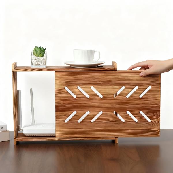 商品名: ALLRTYF(オールタイフ) 調節可能なプロジェクターシェルフ&amp;ルーターシェルフ - ルーター収納ボックス モデムケーブルルーターカバー 整理電源タップ ケーブル管理ハイダー 自宅やオフィスを整理するためのストレージソリ...