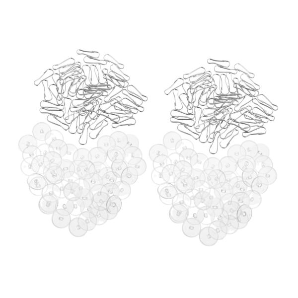 商品名:  DIYEAH 200PCS Transparent Adhesive Ceiling Hooks with Removable Sticky Discs Invisible Round Wall Hangers for Part...