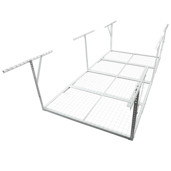 商品名:  DancingSwan 4x8FT Overhead Garage Storage Rack: Heavy-Duty Metal Ceiling Storage System with 600lb Capacity - Adju...