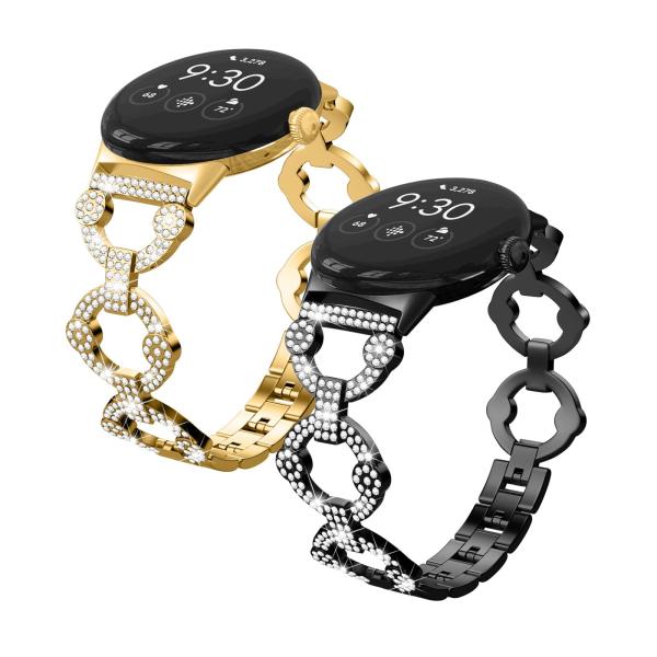 商品名:  RuenTech Metal Bands for Google Pixel Watch 4 41mm Bands, Bling Stainless Steel Elegant Replacement Straps Bracele...