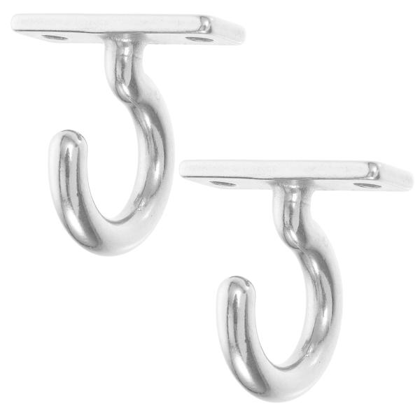 商品名:  NUOBESTY 2pcs Stainless Steel Ceiling Hooks - Heavy Duty Screw Mount Suspension Wall Hangers for Anchor Straps Gar...