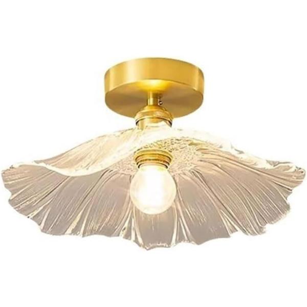 商品名:  Nordic Modern Semi Flush Mount Ceiling Light Golden Single Head E27 Fixture for Bedroom Hallway Staircase Storage ...
