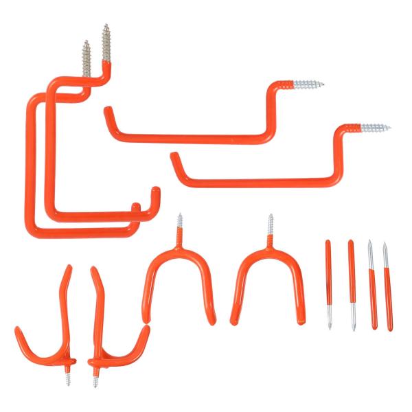 商品名:  Gadpiparty 12Pcs Heavy-Duty Steel Screw-in Hooks with Protective Cover Garage and Workshop Tool Holders for Wall a...