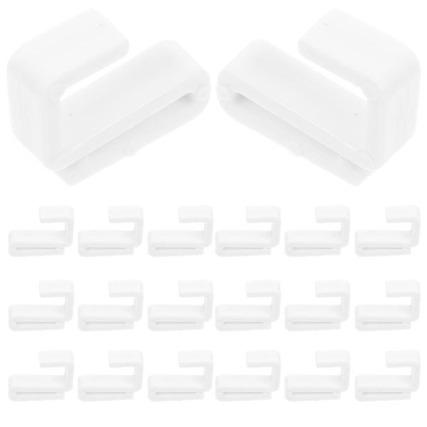 商品名: Unomor 20個 高耐久 プラスチック Sフック 収納・吊り下げ用 頑丈な構造 キッチン用品 ワードローブ バスルーム オフィス 整理 ホワイト フラット スモールフック Unomor 20pcs Heavy Duty Pla...