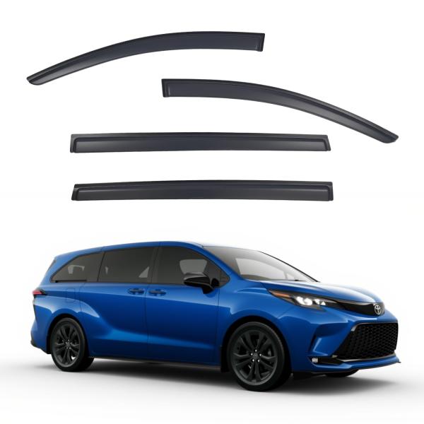 商品名:  YCLizz Window Visors Rain Guards Compatible with 2021-2025 Toyota Sienna, Side Window Wind Deflectors Vent Shades ...