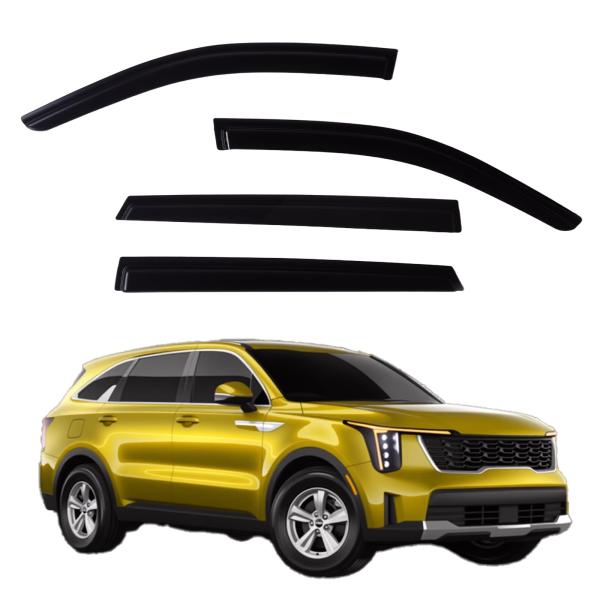 商品名:  YCLizz Window Visors Rain Guards Compatible with 2021-2026 Kia Sorento, Side Window Wind Deflectors Vent Shades Ou...