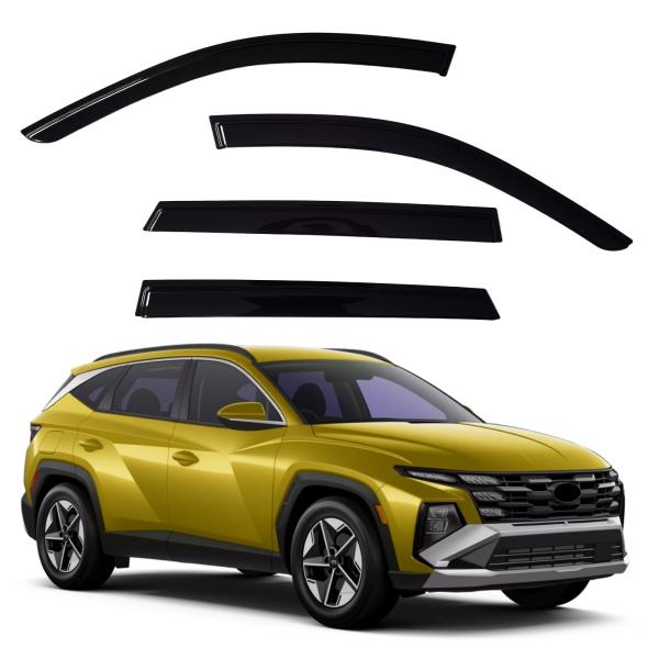 商品名:  YCLizz Window Visors Rain Guards Compatible with 2022-2025 Hyundai Tucson, Side Window Wind Deflectors Vent Shades...