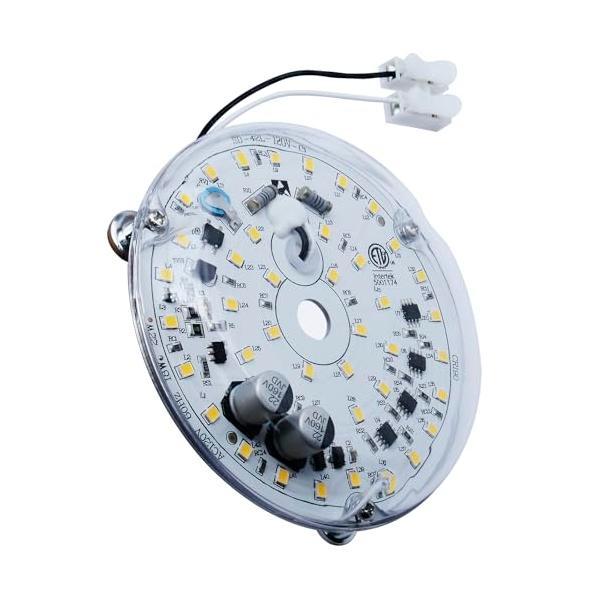 商品名:  SYCZIOHU 1PCS 4in Ceiling Fan LED Light Replacement ETL Panel PCB 18W 6000K 2200LM 120V CRI90 Dimmable (White 6000...