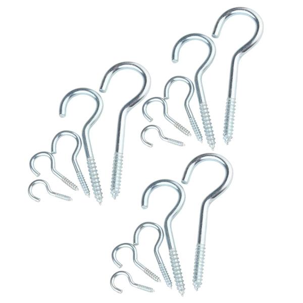 商品名:  ARTSEWPLY 15pcs Heavy Duty Self-Tapping Screw Hooks Hanging Eyebolt Hooks for Wall and Ceiling Storage Iron Constr...