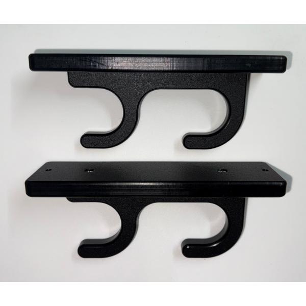 商品名:  Coastal CNC Black Dual Pool Pole Holder, Wall Mount Storage Bracket, Durable Starboard Construction, 2-Packブランド: C...