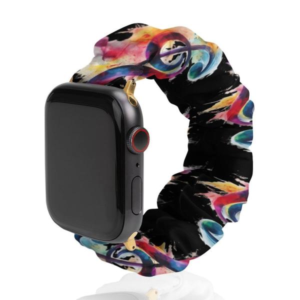 商品名:  Colorful Music Note Funny Watch Band for Iwatch Replacement Stretchy Scrunchies Loop Strapブランド: Generic商品サイズ: 38mm...