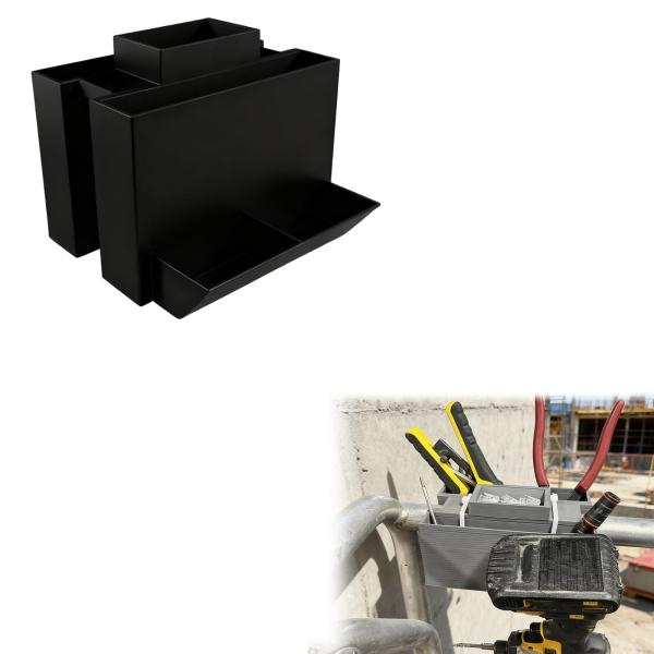 商品名:  Compatible with Genie JLG Skyjack Snorkel Scissor Lift Tool Holder | Side Rail Mount Organizer Tray with Retention...