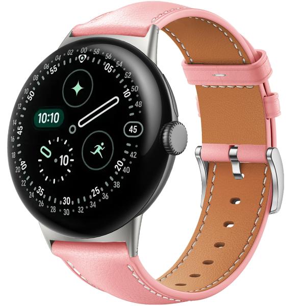 商品名: Miimall レザーバンド Google Pixel Watch 4/3 45mm用 レディース クイックリリース式 ソフトヴィンテージ本革ストラップ 交換用リストバンド 調節可能なブレスレット Pixel Watch 4/3 ...