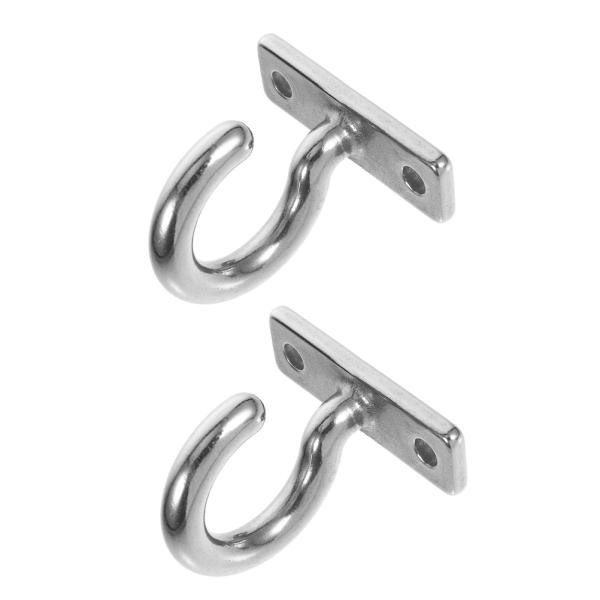 商品名:  MUELODSIC 2pcs Stainless Steel Screw-in Ceiling Hooks Heavy Duty Flat Curved Design for Hanging Plants Kitchen Ute...