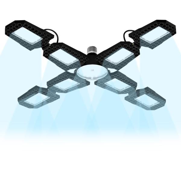 商品名:  250W E26/E27 Foldable Cold White Garage Light LED Adjustable Basement Ceiling Chandelier AC100-277V Indoor Spotlig...