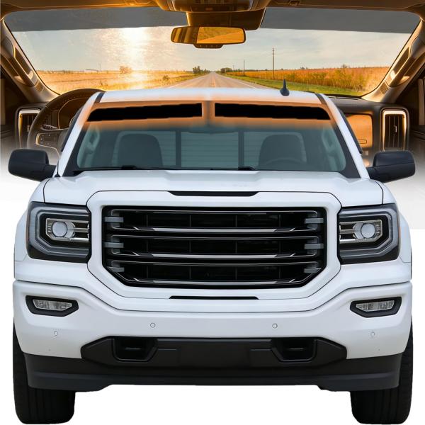 商品名:  AUTOTEK Windshield Sun Strip for 2014-2018 GMC Sierra 1500 (Double/Extended/Crew Cab), Anti-Glare and UV Protectio...