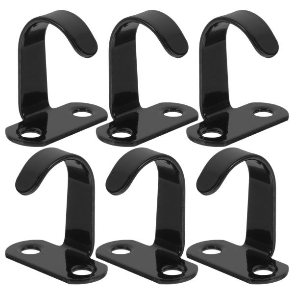 商品名:  ARTIBETTER Heavy Duty Screw on Ceiling Hooks Wall-Mounted Hanging Hooks for Kitchen Cabinet Coat Towel Black 6pcs ...