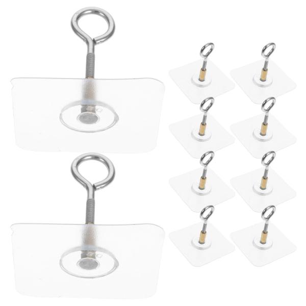 商品名:  Luxshiny Adhesive Ceiling Hooks Heavy Duty No Drill Plant Hangers Strong Sticky Hooks for Hanging Decorations and ...