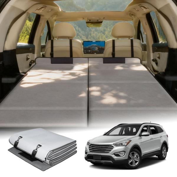 商品名:  AAGJJ Trunk Folding Bed for Hyundai Santa Fe, Portable Non-Inflatable Car Mattress, Easy-to-Clean Material with Co...