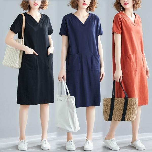ワンピース 春 夏 Tシャツワンピース 半袖 ひざ丈 ロングt ワンピース 春 夏 Tシャツワンピース 半袖 ひざ丈 ロングt
